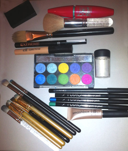 Eye make-up look challenge: rainbow | So Many Lovely Things