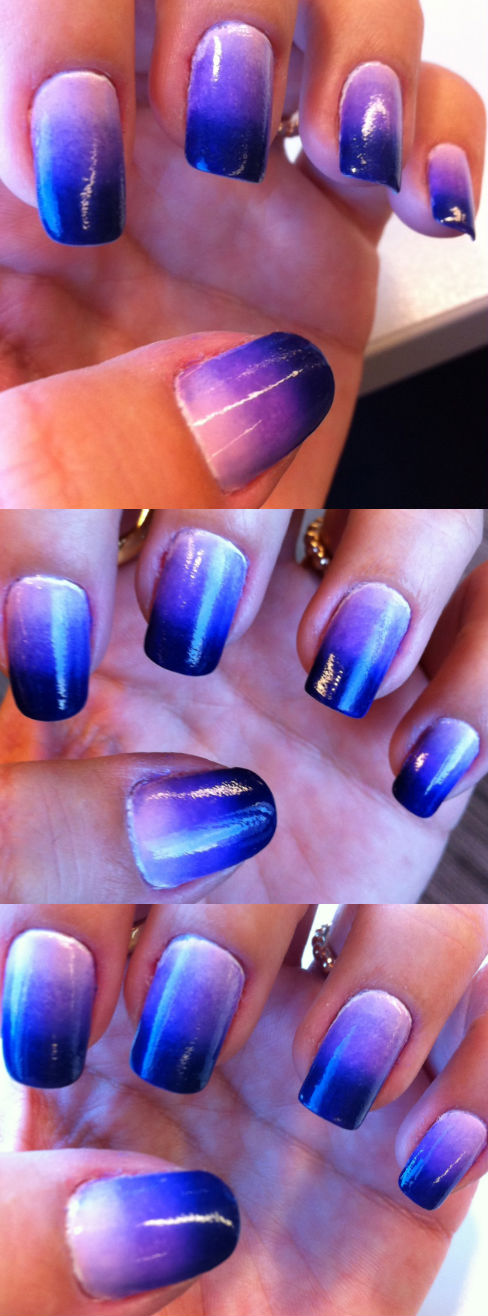 Nails of the week: purple gradient | So Many Lovely Things